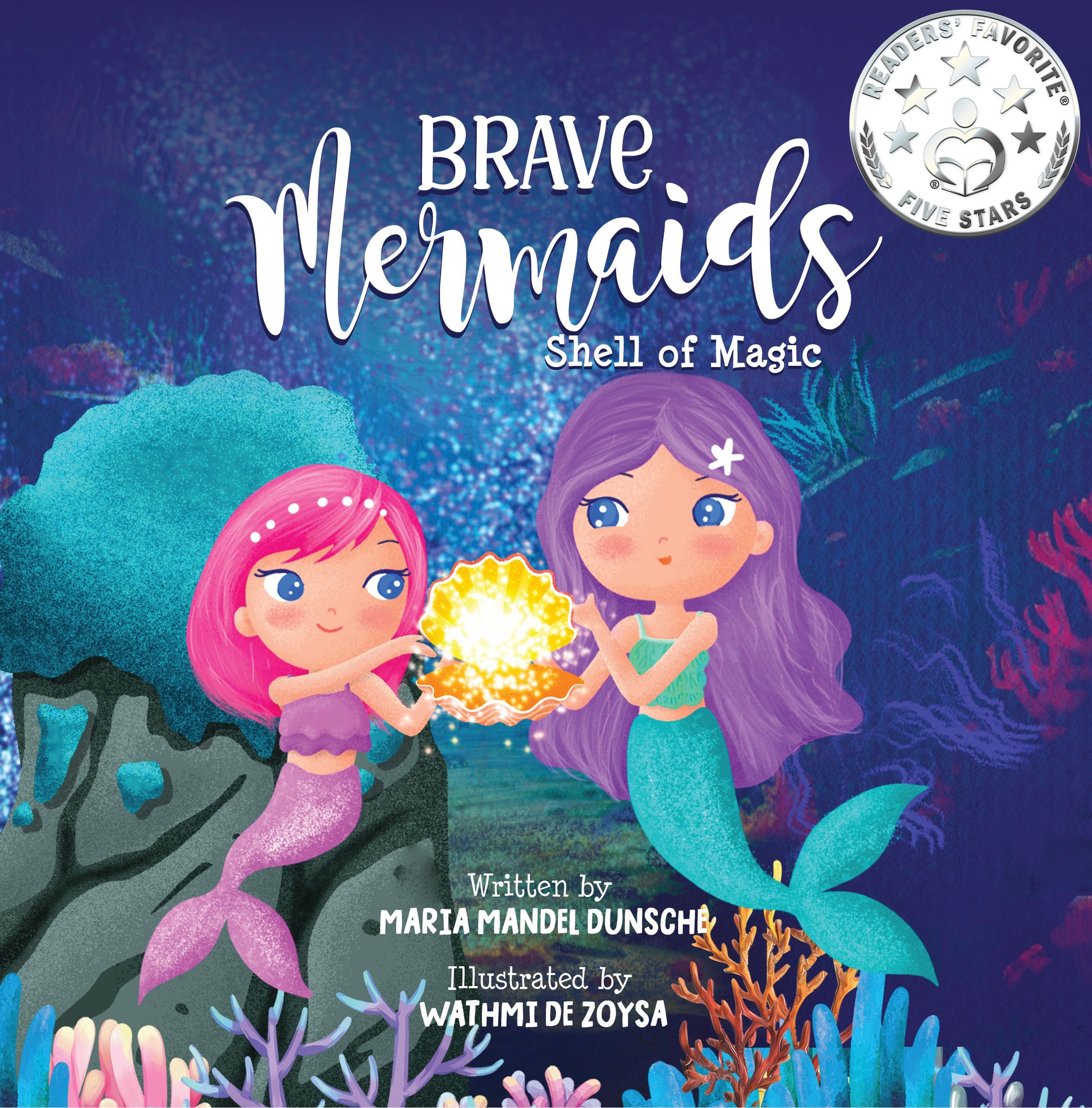 Brave Mermaids Shell of Magic Author Signed Hardcover Book | Brooklyn Slime